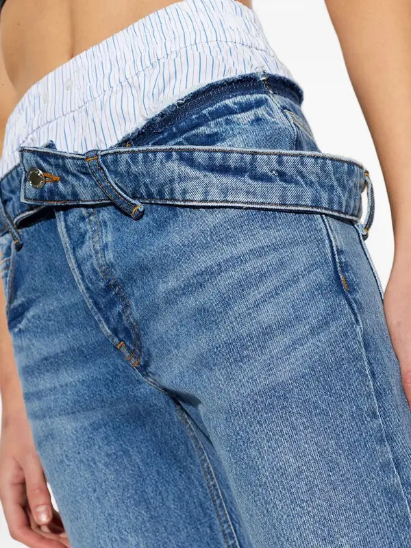 Alexander Wang Slim Fit Jeans With Boxer Detail - Blue