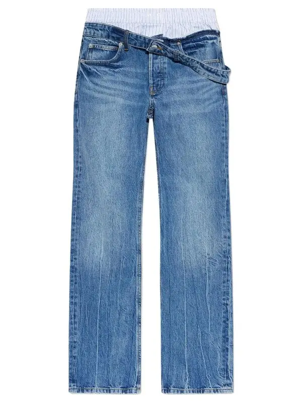 Alexander Wang Slim Fit Jeans With Boxer Detail - Blue