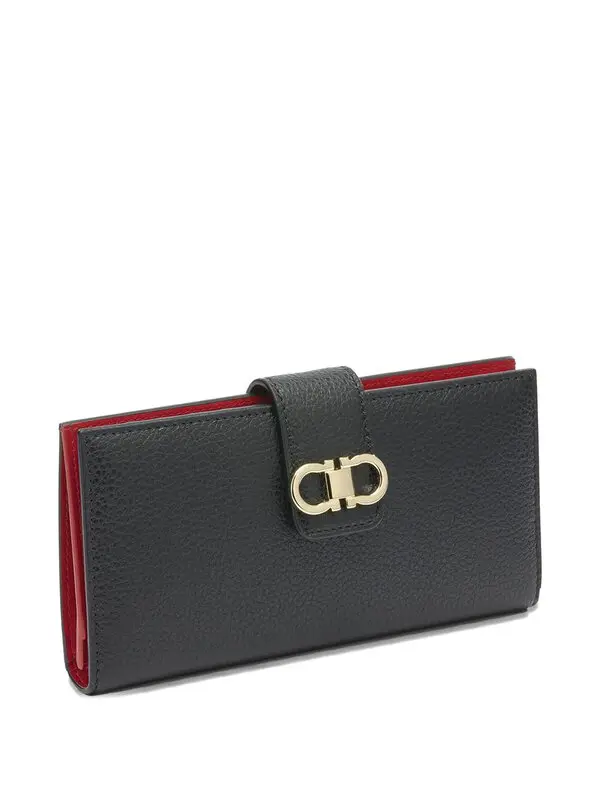 FERRAGAMO Gancini Grained Leather Continental Wallet