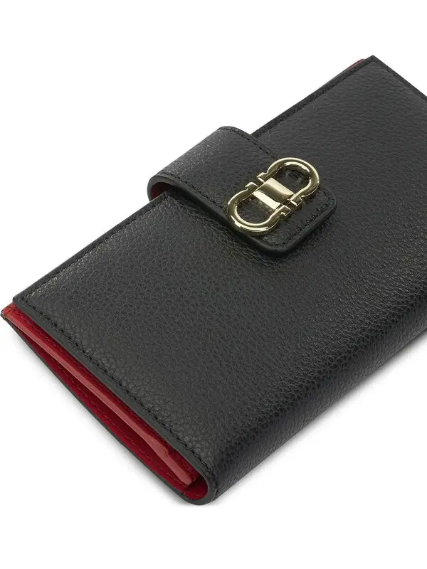 FERRAGAMO Gancini Grained Leather Continental Wallet