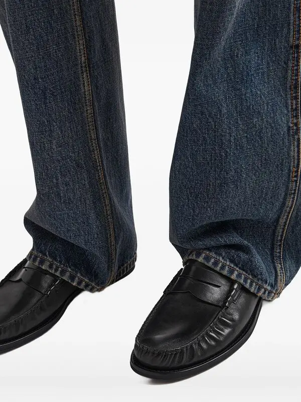 Prada Brushed Leather Loafers