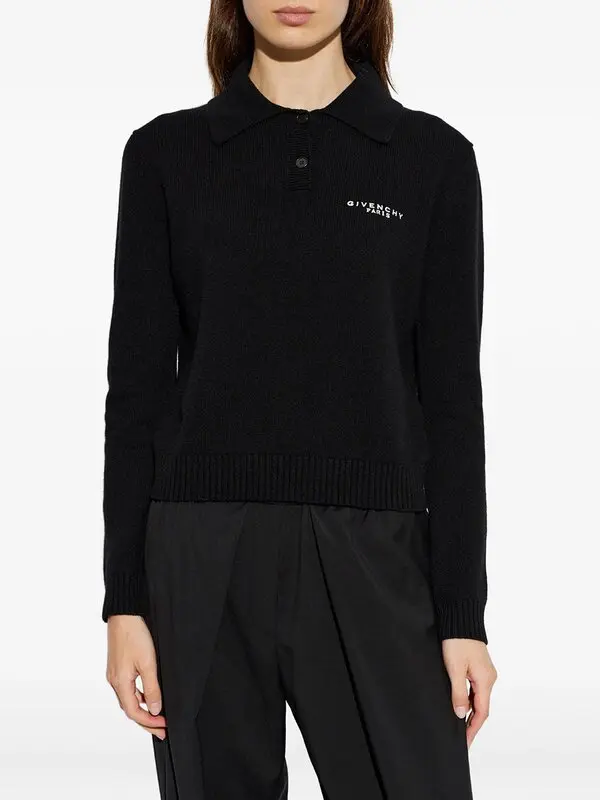 Givenchy Wool And Cashmere Polo Swater