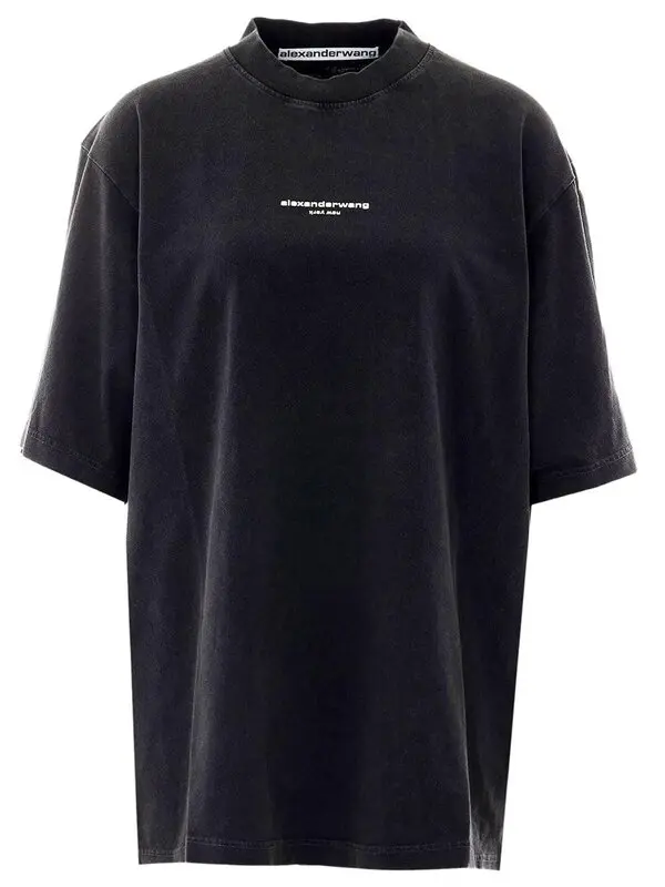 Alexander Wang Logo Print Cotton T-shirt