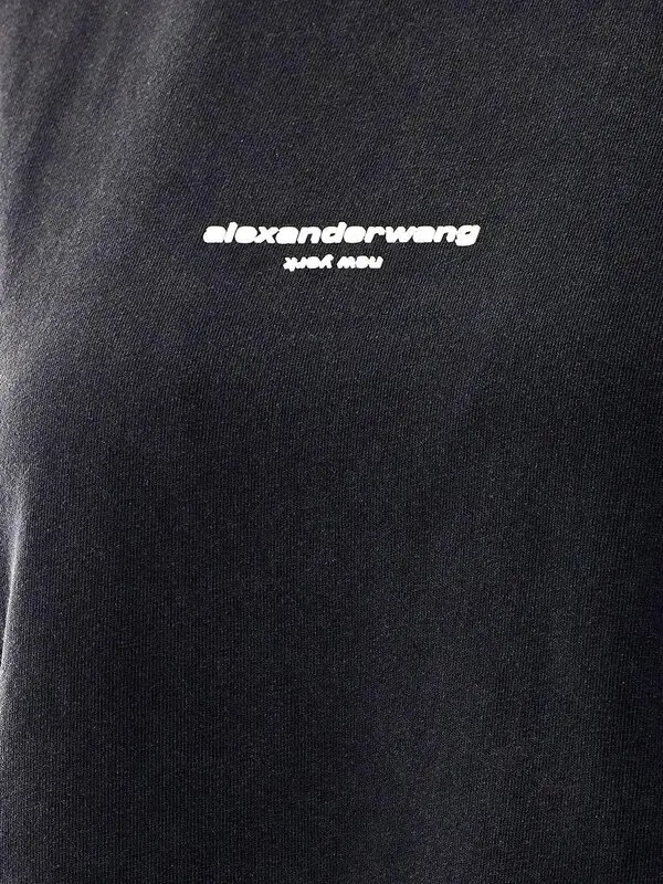 Alexander Wang Logo Print Cotton T-shirt