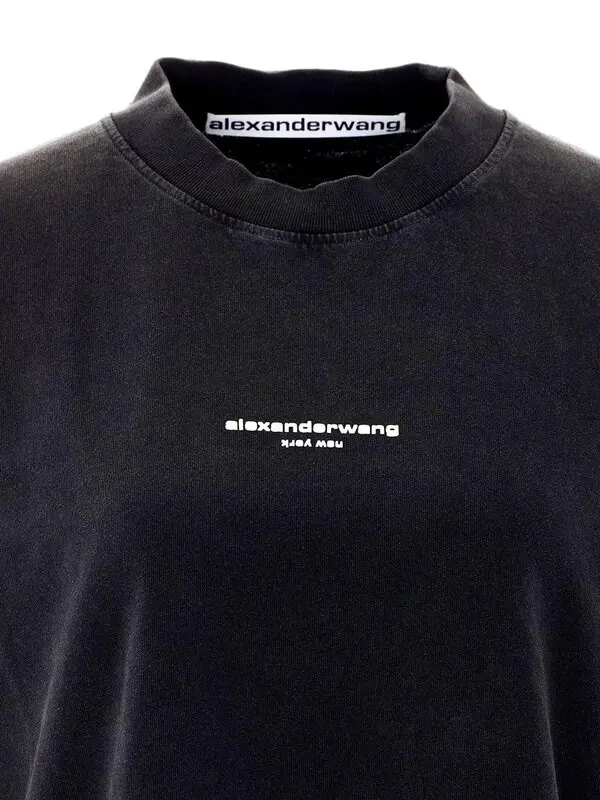 Alexander Wang Logo Print Cotton T-shirt