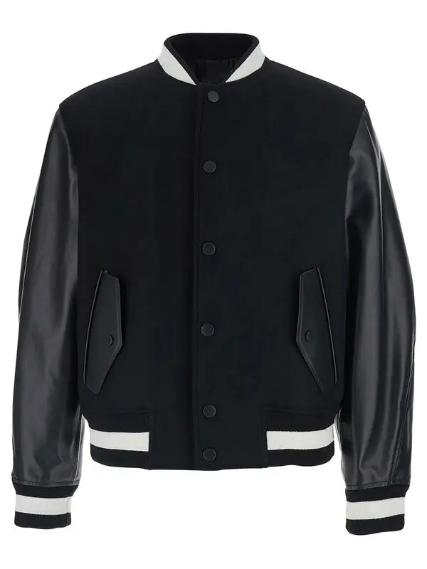 Givenchy Wool And Leather Varsity Jacket