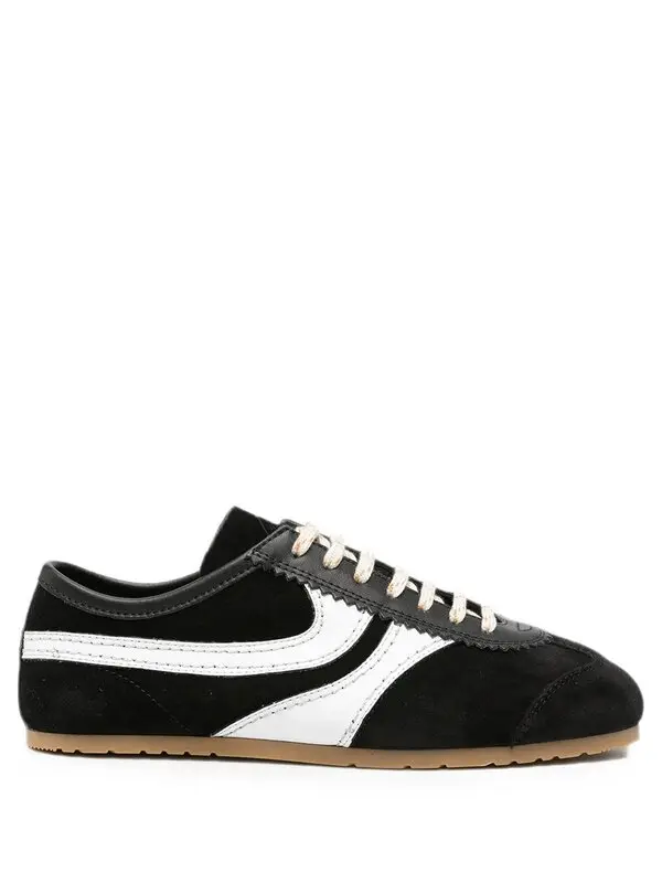 Dries Van Noten Suede Sneakers With Leather Inserts