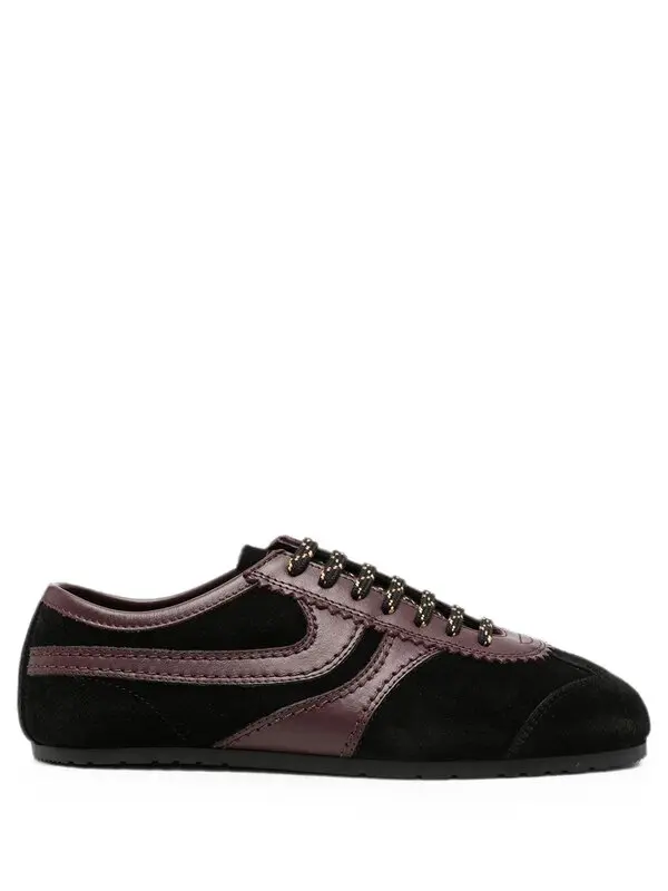 Dries Van Noten Suede Sneakers With Leather Inserts