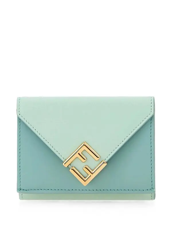 Fendi F-diamond Trifold Wallet - Green