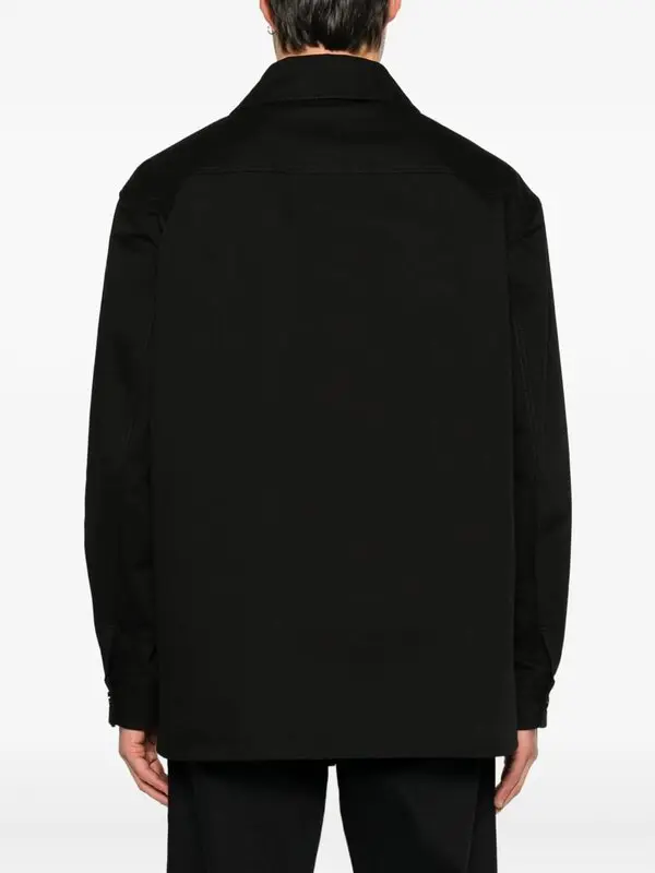 Valentino Garavani Cotton Gabardine Shirt Jacket With Vlogo
