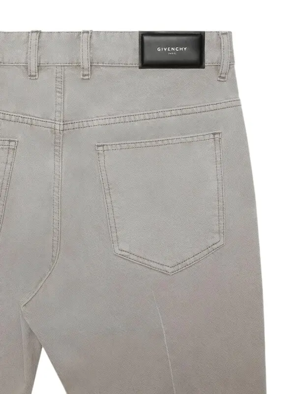 Givenchy Straight Fit Denim Pants - Gray