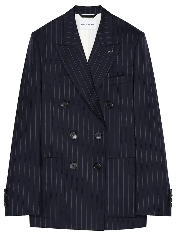 Givenchy Double Breasted Jacket - Blue