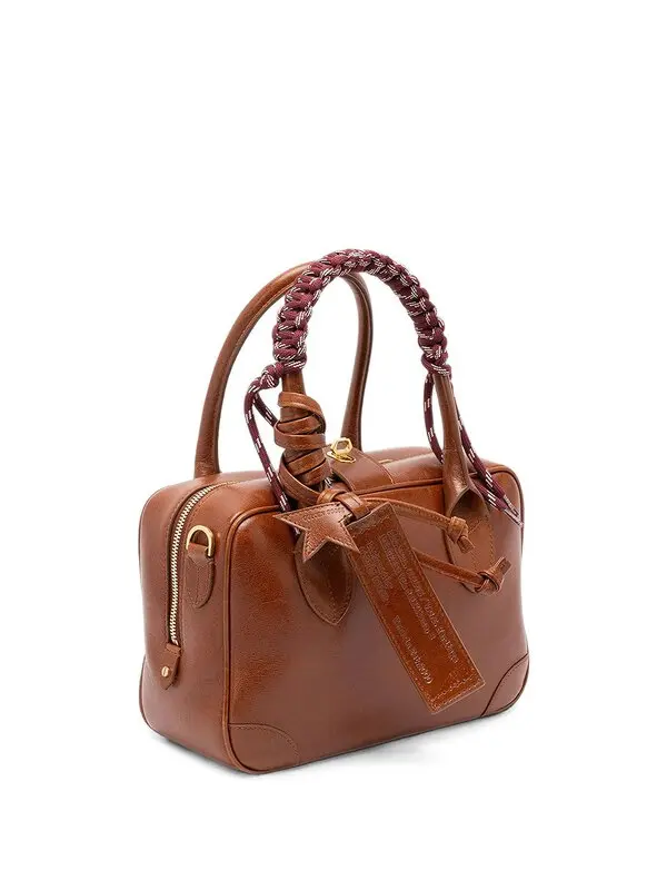 GOLDEN GOOSE Leather Belt Bag With Drawstring Detail - Brown