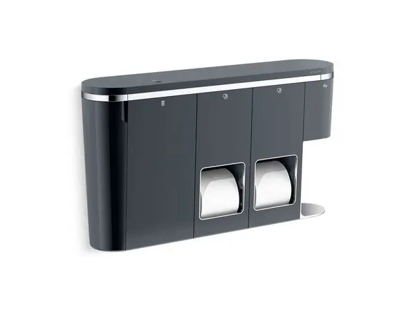 KOHLER Clean Haven Hygiene Station With Dual Toilet Paper Dispenser, Right Mount - Polished Chrome