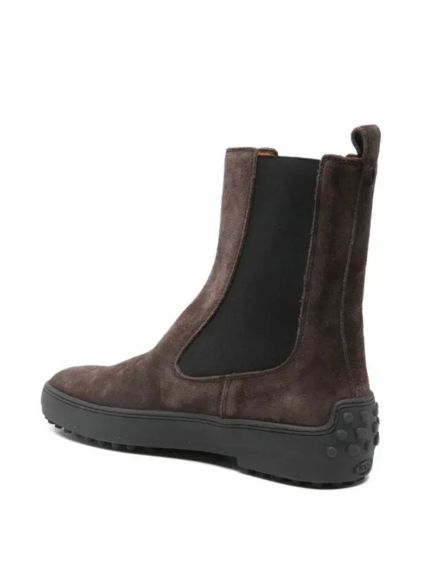 TOD'S Winter Gommino Suede Ankle Boots