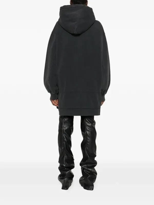 Alexander Wang Dropped Waist Hoodie Dress - Black