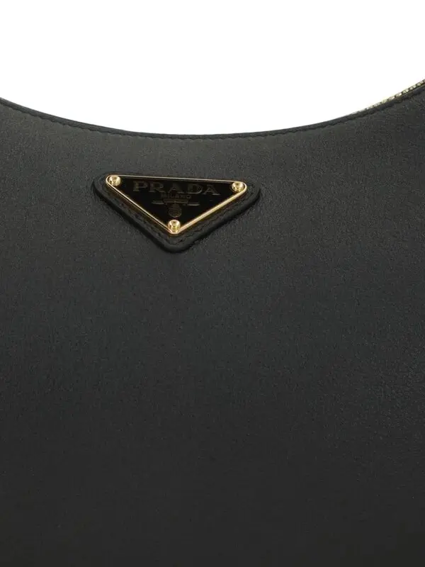 Prada Calf Leather Shoulder Bag - Black