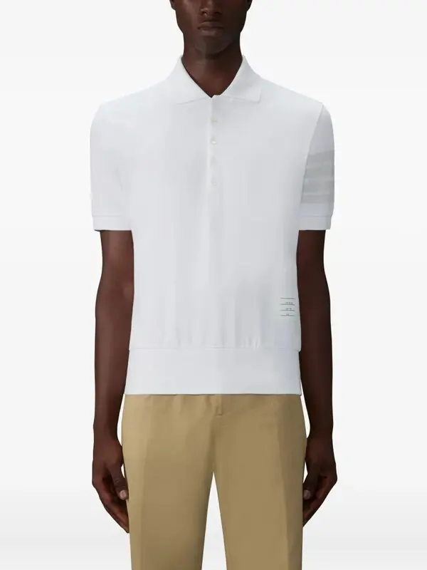 Thom Browne 4-bar Cotton Piqué Polo Shirt