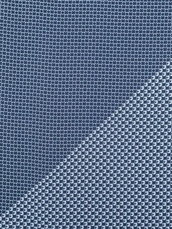 FERRAGAMO Brio Silk Pocket Square - Blue
