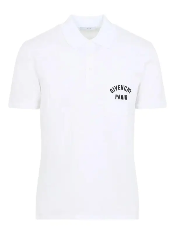 Givenchy Front Pocket Cotton Polo - White
