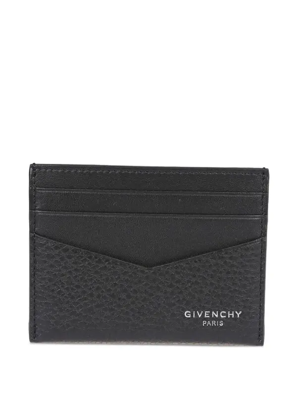 Givenchy Grained Leather Card Holder - Black