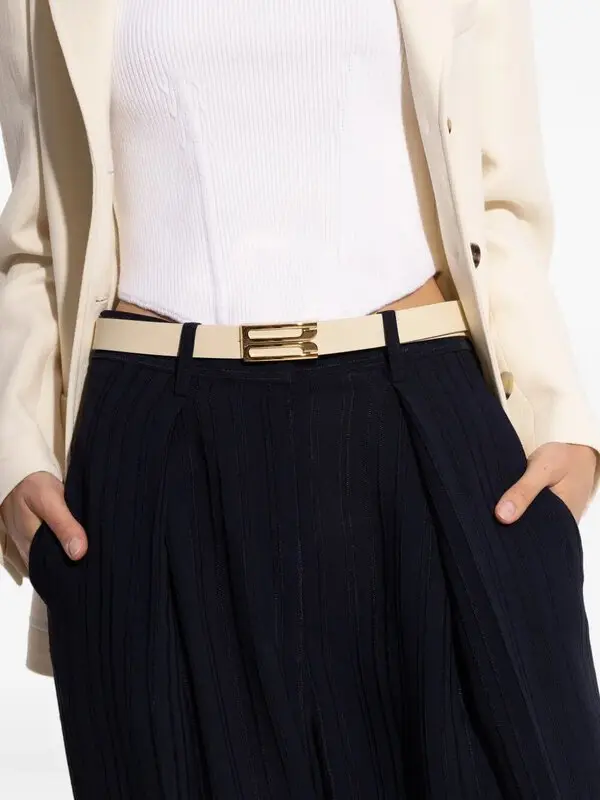 Victoria Beckham Frame Regular Leather Belt