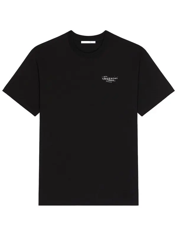 Givenchy Stamp Print Cotton T-shirt - Black