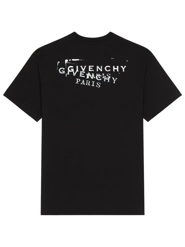 Givenchy Stamp Print Cotton T-shirt - Black