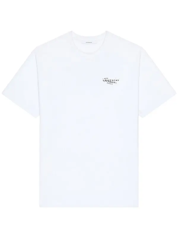 Givenchy Stamp Print Cotton T-shirt - White