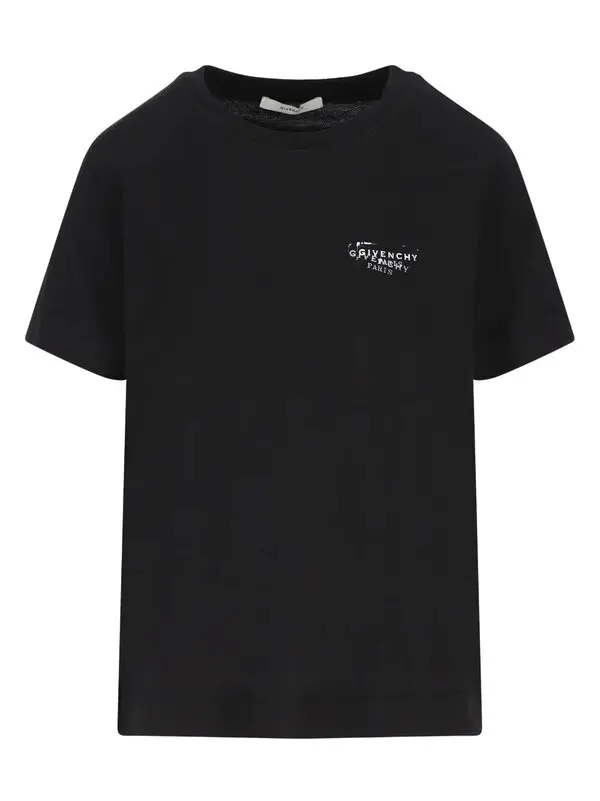 Givenchy Logo-print Fitted T-shirt - Black