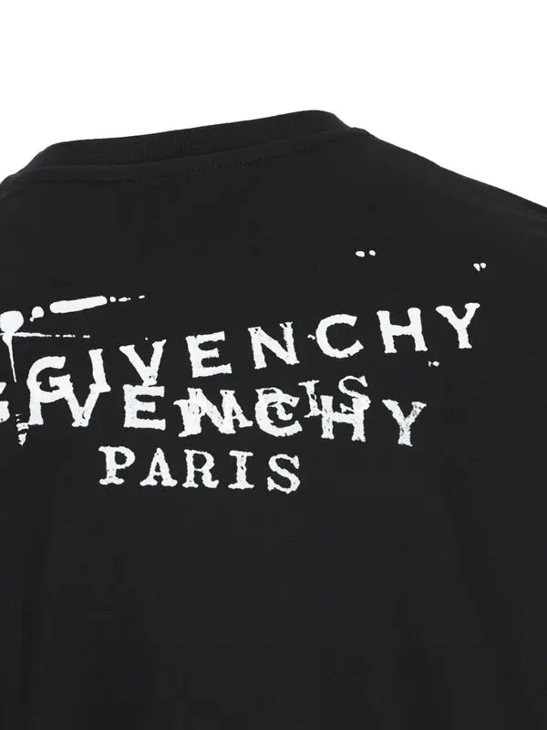 Givenchy Paris Logo Print T-shirt - Black