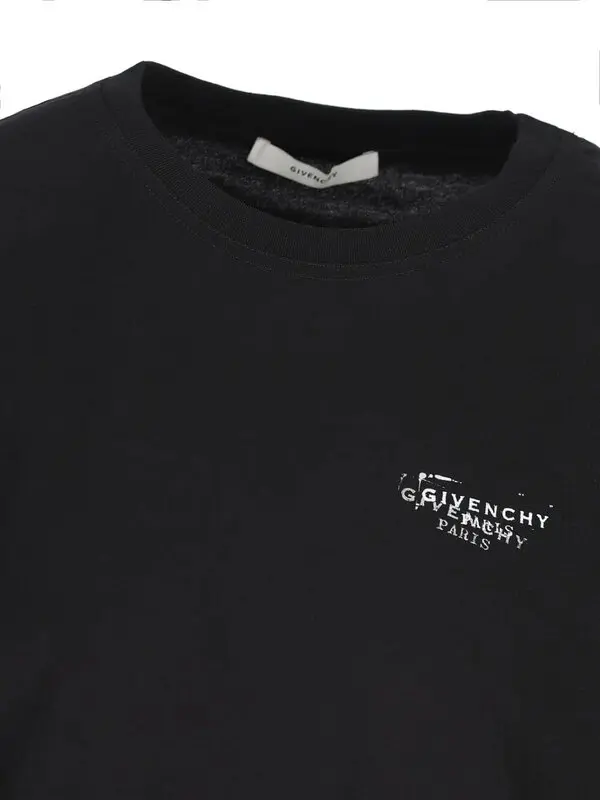 Givenchy Paris Logo Print T-shirt - Black