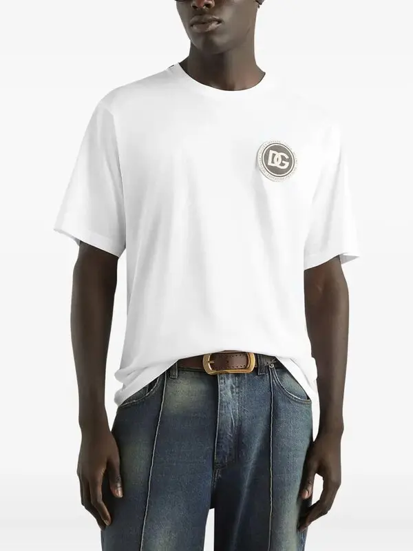 Dolce & Gabbana Cotton T-shirt With Patch - White