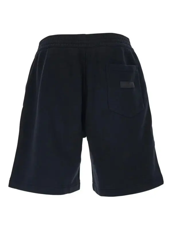 Givenchy Fleece Bermuda Shorts With Grosgrain Detail - Black