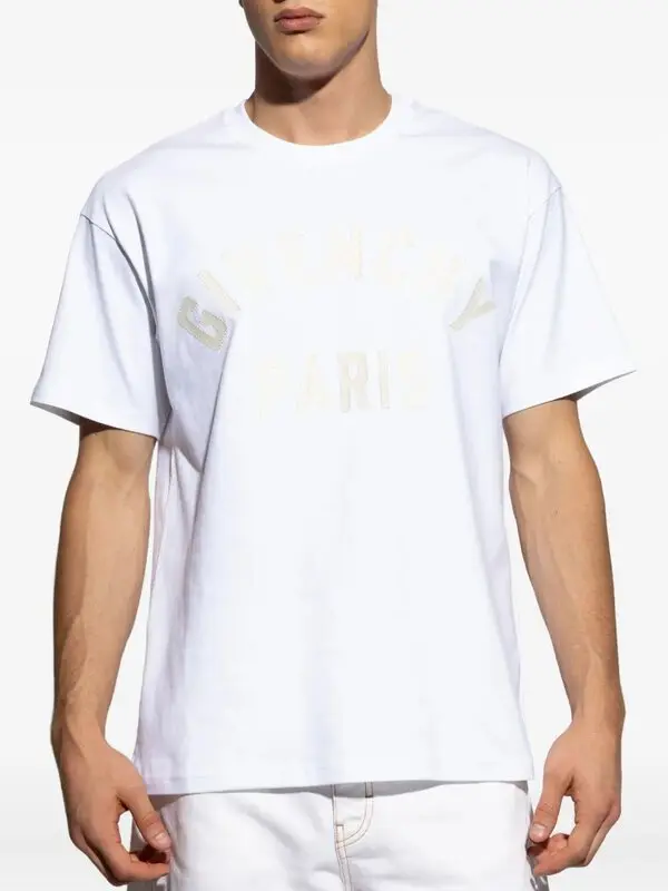 Givenchy Paris Embroidery Cotton T-shirt