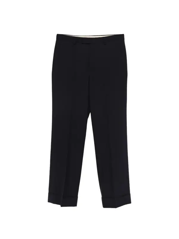 Valentino Garavani Wool Formal Trousers - Blue