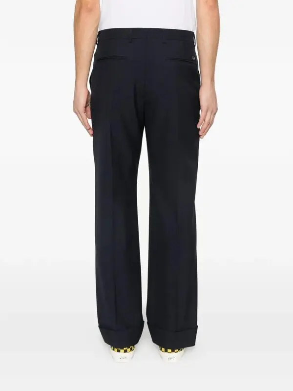 Valentino Garavani Wool Formal Trousers - Blue