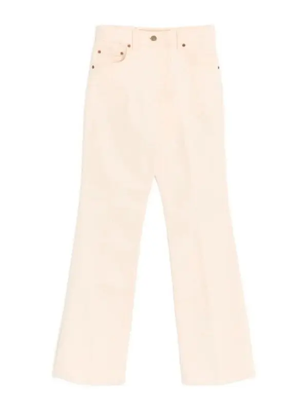 Valentino Garavani Flared Denim Jeans - White
