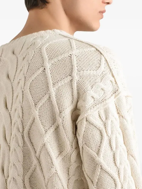 Dolce & Gabbana Oversized Pullover With Interwoven Pattern