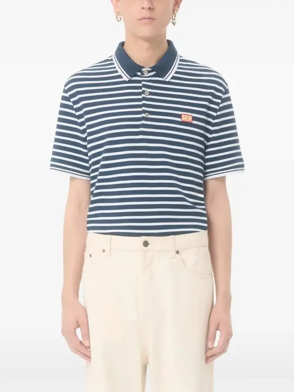 Valentino Garavani Cotton Piqué Polo With Vlogo Patch