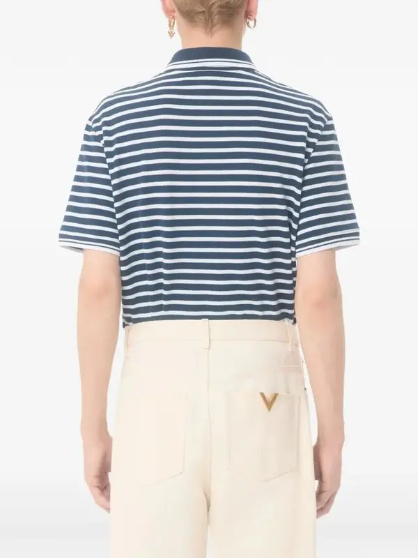 Valentino Garavani Cotton Piqué Polo With Vlogo Patch