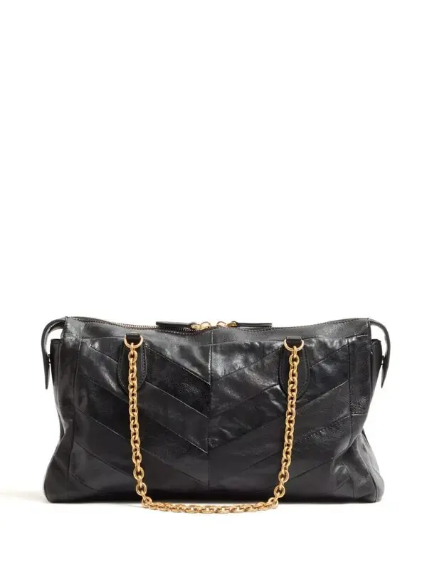 Valentino Garavani Panthea Shoulder Bag In Nappa Leather - Black