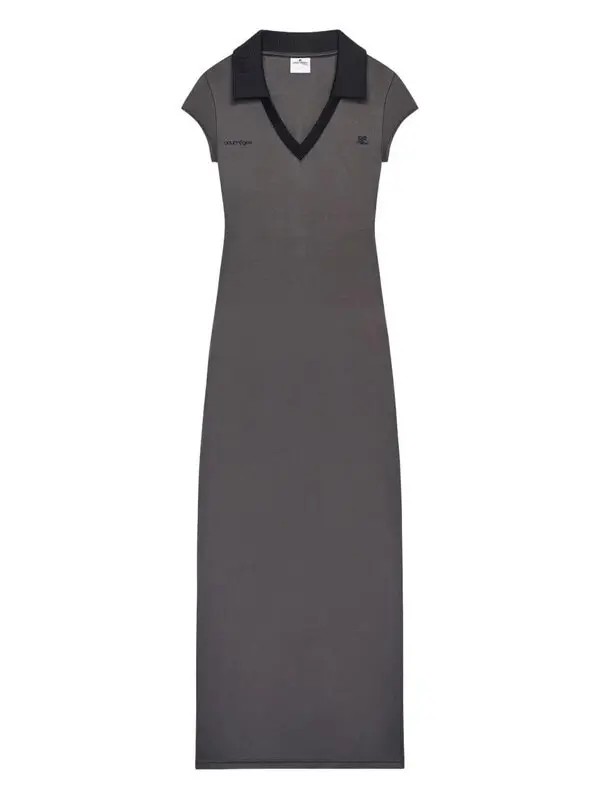 COURREGES Long Polo Dress - Gray
