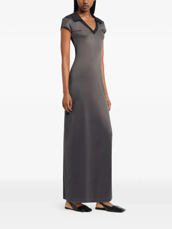 COURREGES Long Polo Dress - Gray