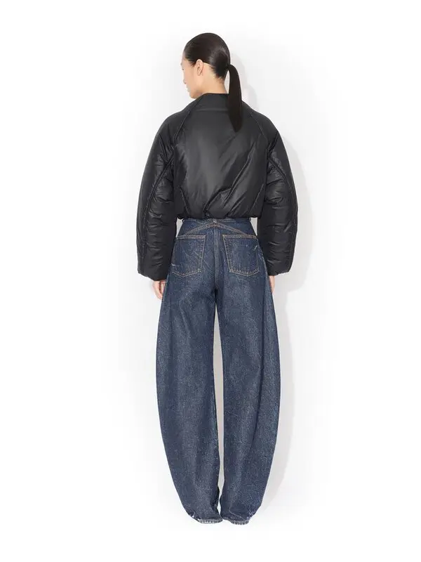 Alaïa Nylon Pleated Bomber