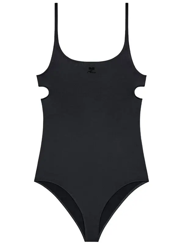 COURREGES Cut-out One-piece Swimsuit - Black