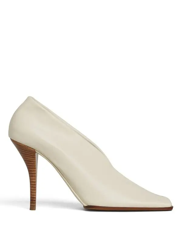 Alaïa Soft Square Pumps In Leather - Multicolor