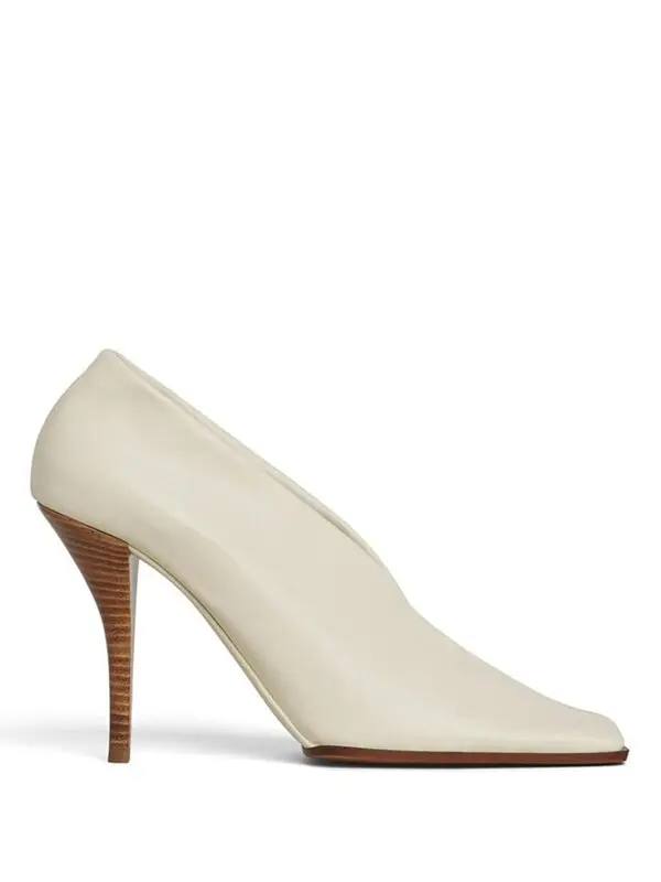 Alaïa Soft Square Pumps In Leather - Multicolor