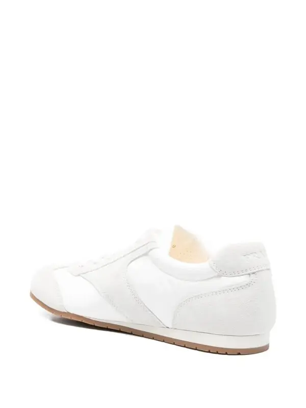 Prada Fabric And Suede Sneakers