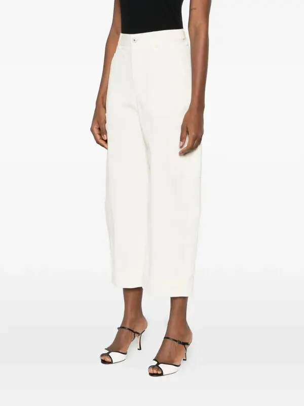 Givenchy Cotton And Wool Cocoon Cropped Cargo Pants